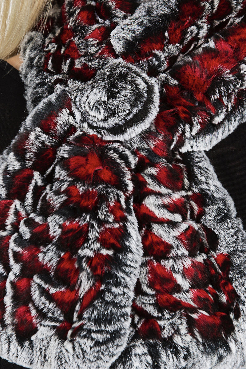 Chinchilla Rex Fur Scarf (dyed) – Minkas Furs