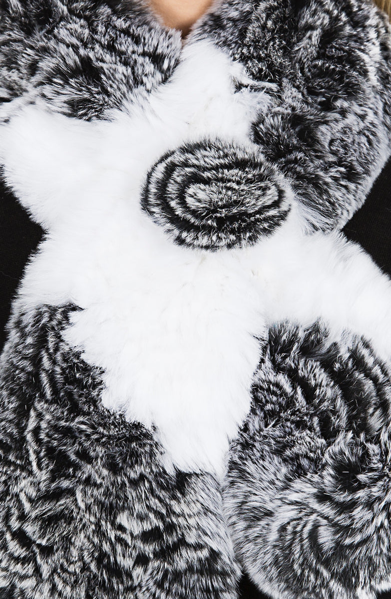 Chinchilla Rex Fur Scarf – Minkas Furs
